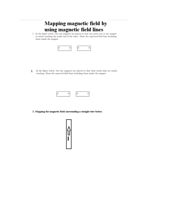 Solved Mapping magnetic field by using magnetic field lines | Chegg.com