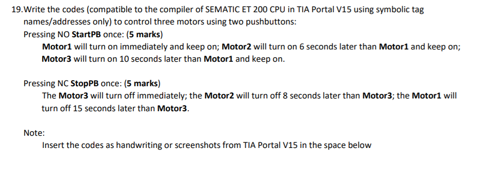 19. Write the codes (compatible to the compiler of | Chegg.com
