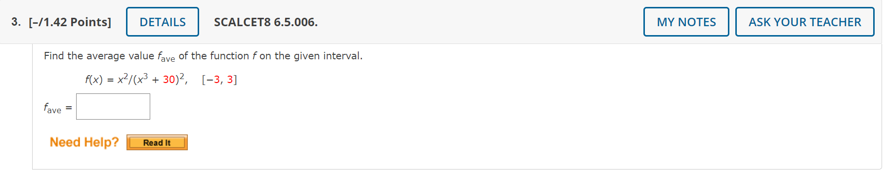 Solved Find the average value fave of the function f on the | Chegg.com