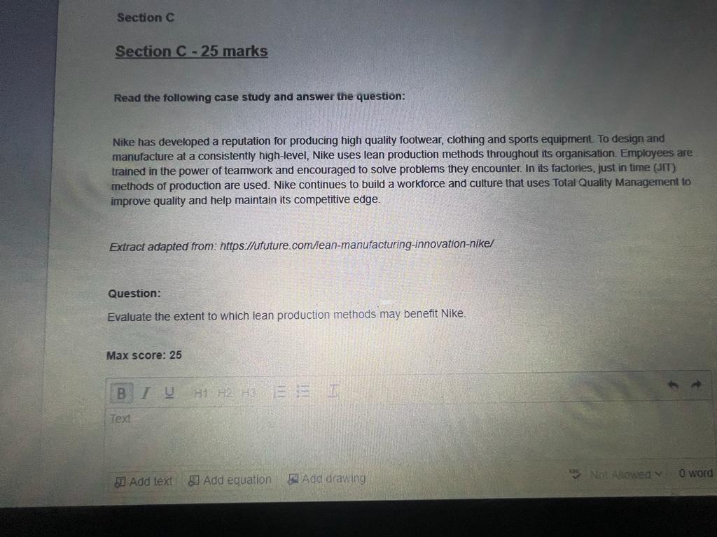 Solved Section C Section C - 25 marks Read the following | Chegg.com