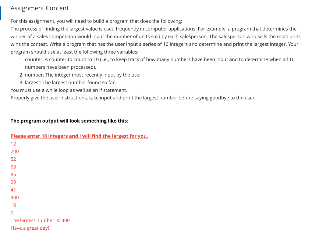 Solved Assignment Content For this assignment, you will need | Chegg.com