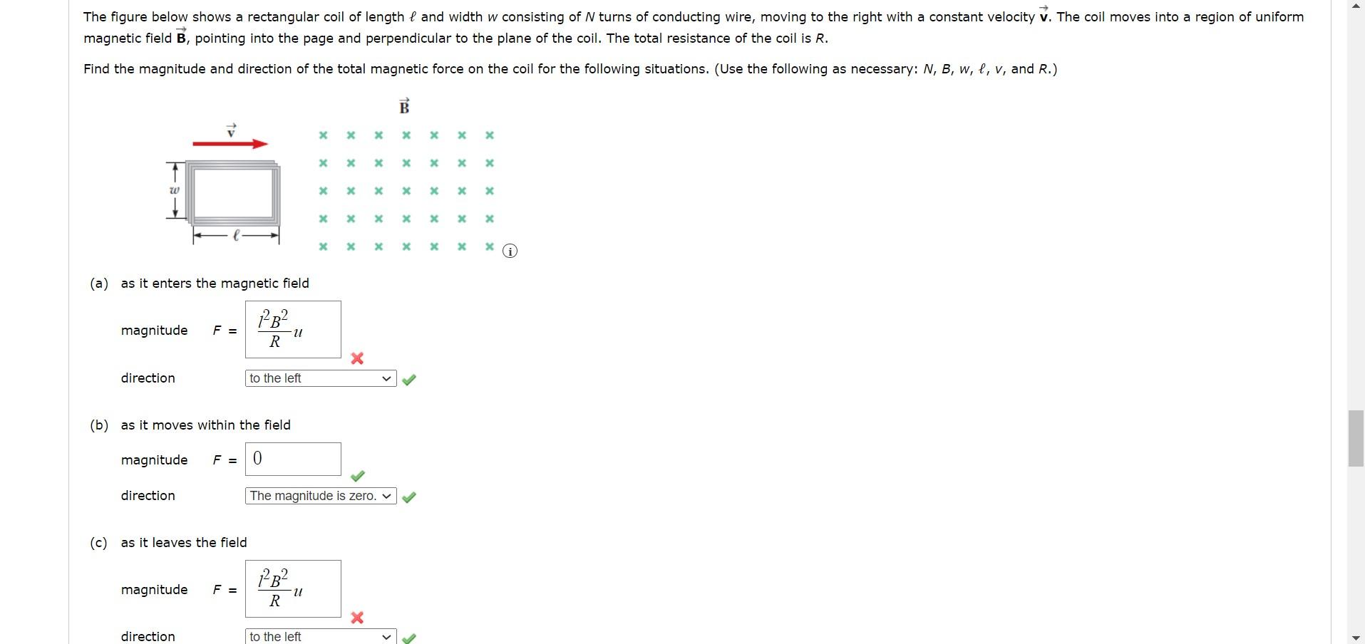Solved The figure below shows a rectangular coil of length ? | Chegg.com