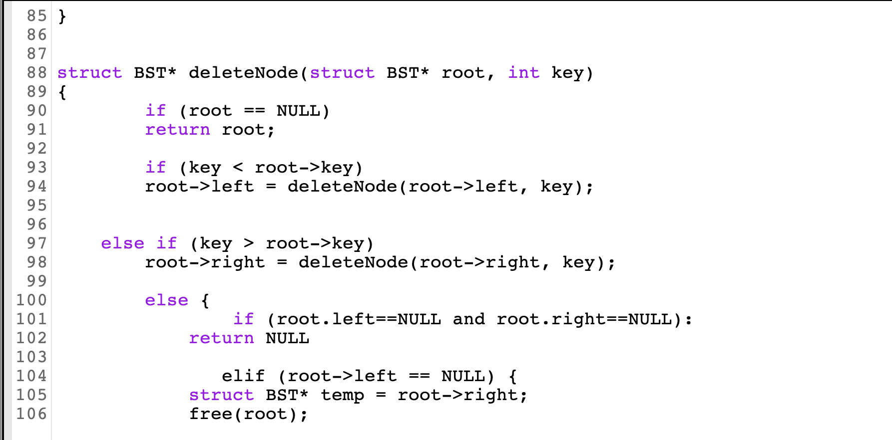 Solved 1 #include 2 using namespace std; 3 4 class BST 5 { | Chegg.com