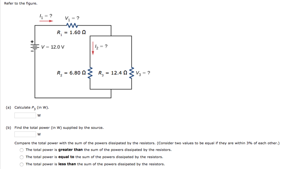 Solved (a) Calculate P3 (in W). (b) Find the total power | Chegg.com