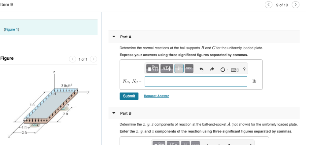 Solved Item 9 9 Of 10 Figure 1 Part A Determine T