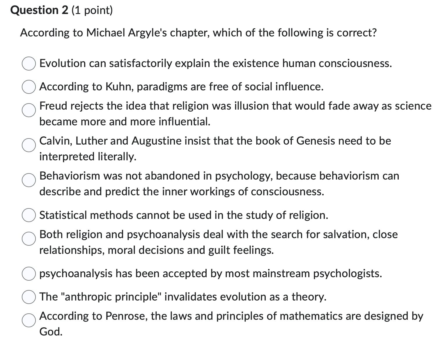 Solved Who claims that evolution can explain religion? | Chegg.com