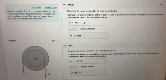 Solved Part B Determine the torque produced by the force | Chegg.com