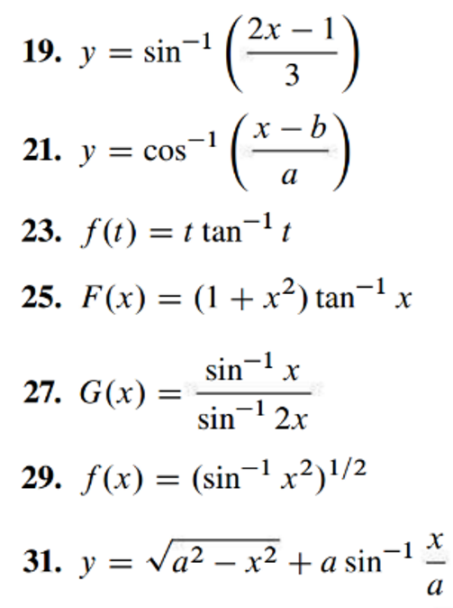 Solved In Exercises 19-32, differentiate the given function | Chegg.com