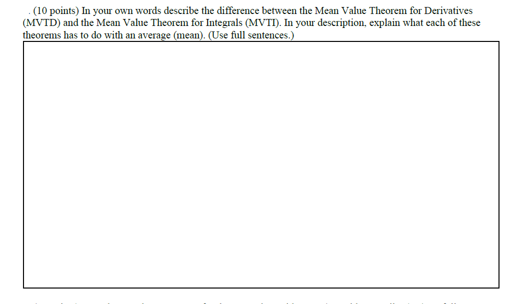Solved Can anyone explain to me SPECIFICALLY of the MVTD and | Chegg.com