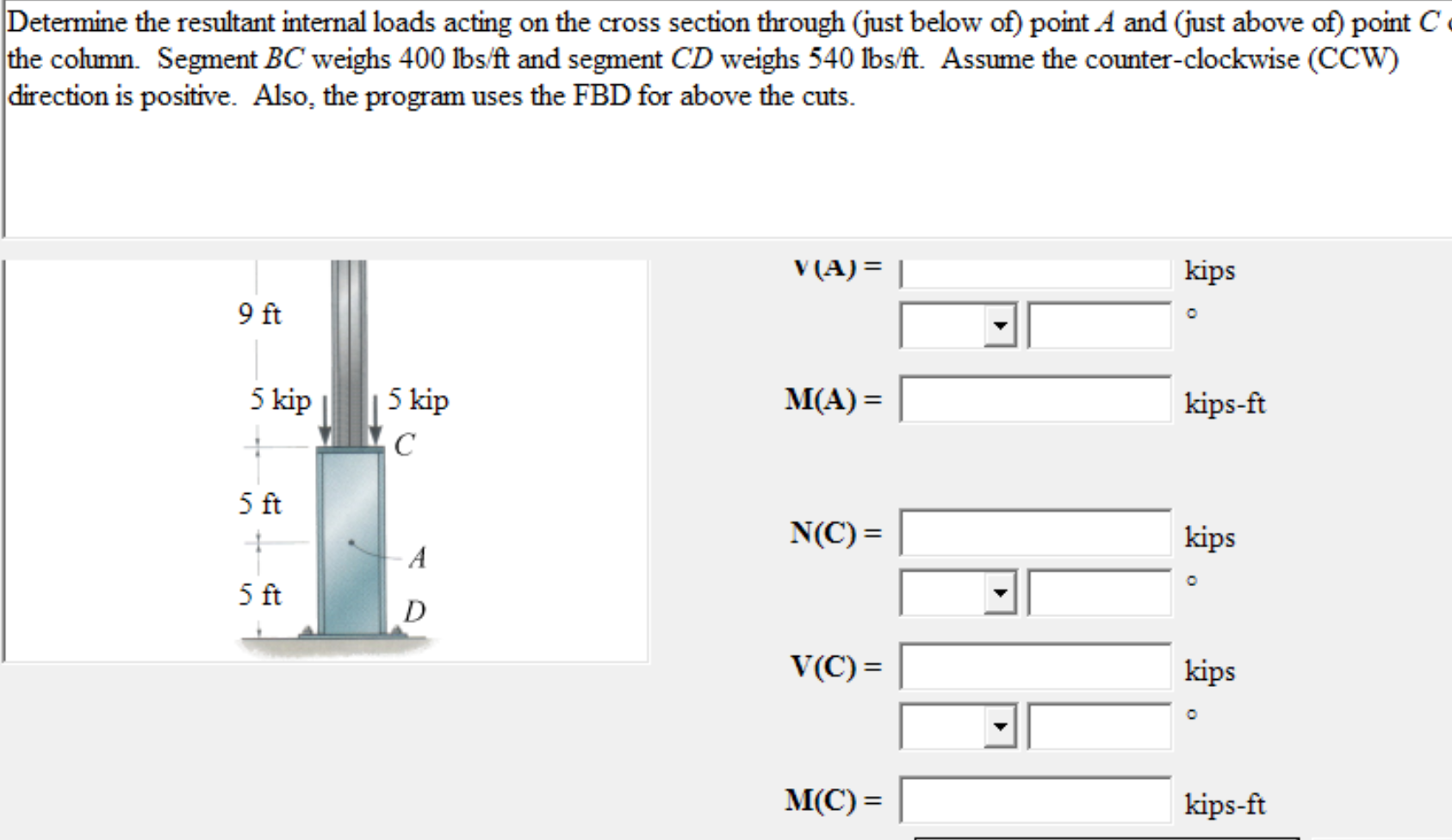 Solved Determine the resultant internal loads acting on the | Chegg.com