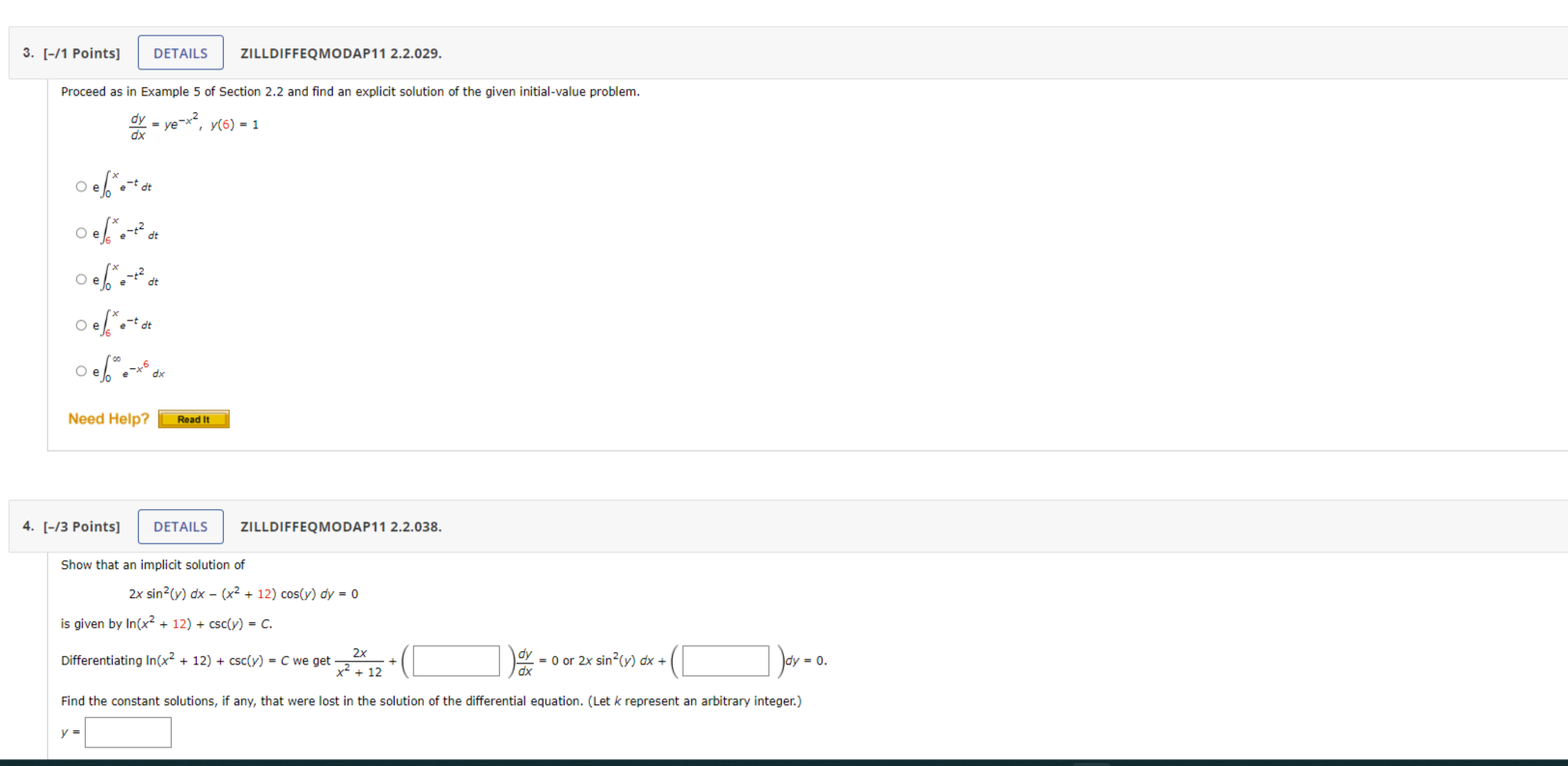 Solved Proceed as in Example 5 of Section 2.2 and find an | Chegg.com
