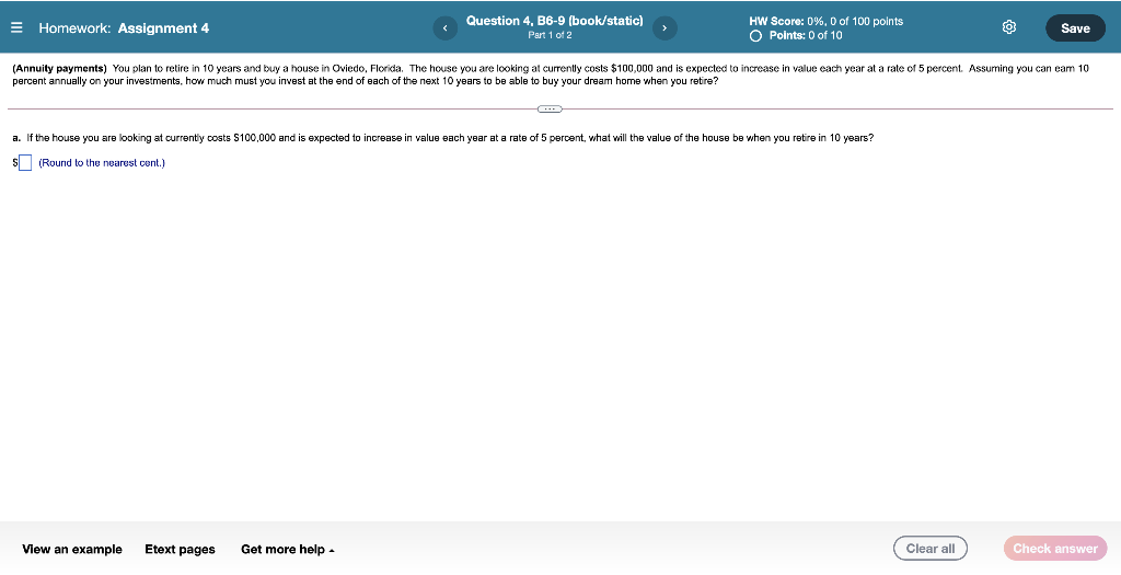 Solved Homework Assignment 4 Question 4 B6 9 Book Static