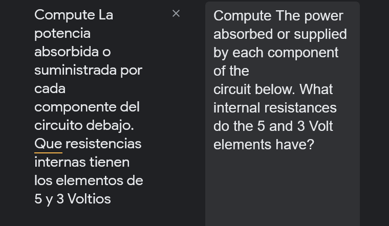 Solved \begin{tabular}{ll} Compute La potencia & Compute The | Chegg.com