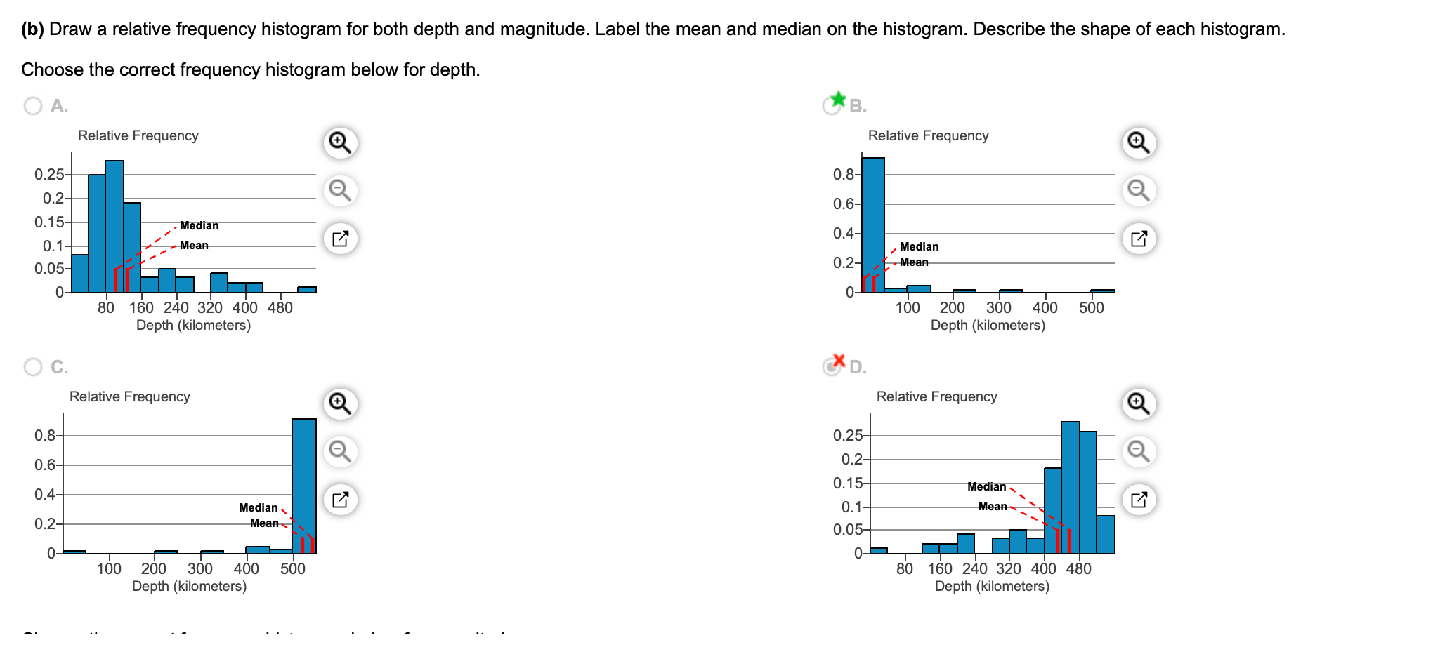 Solved Data on EarthquakesThe accompanying data contains the | Chegg.com
