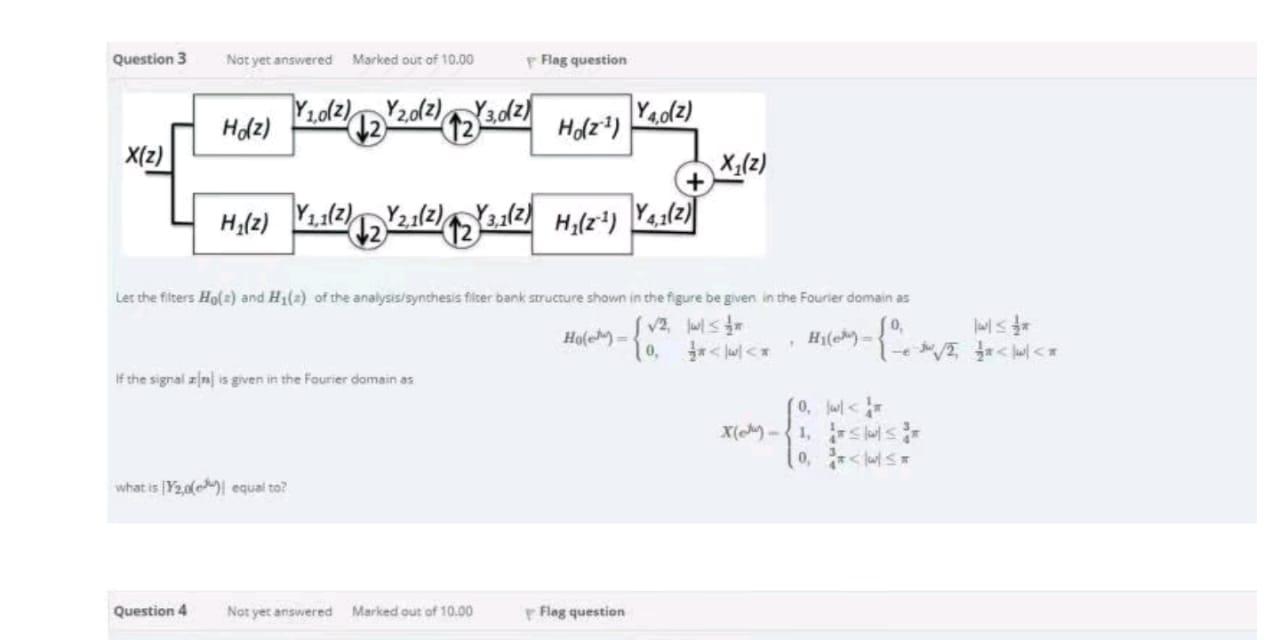 Question 3 Not yet answered Marked out of 10.00 Flag | Chegg.com