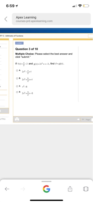 Solved 6:59 1 Apex Learning courses-prd.apexlearning.com ITY | Chegg.com