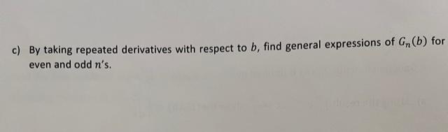 Solved 2. Gaussian Functions A Gaussian function Gn(b) is | Chegg.com