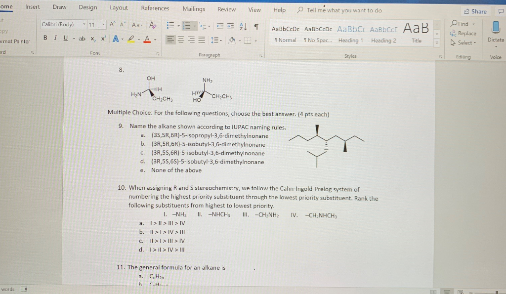 Solved ome Insert Draw Design Layout References Mailings | Chegg.com