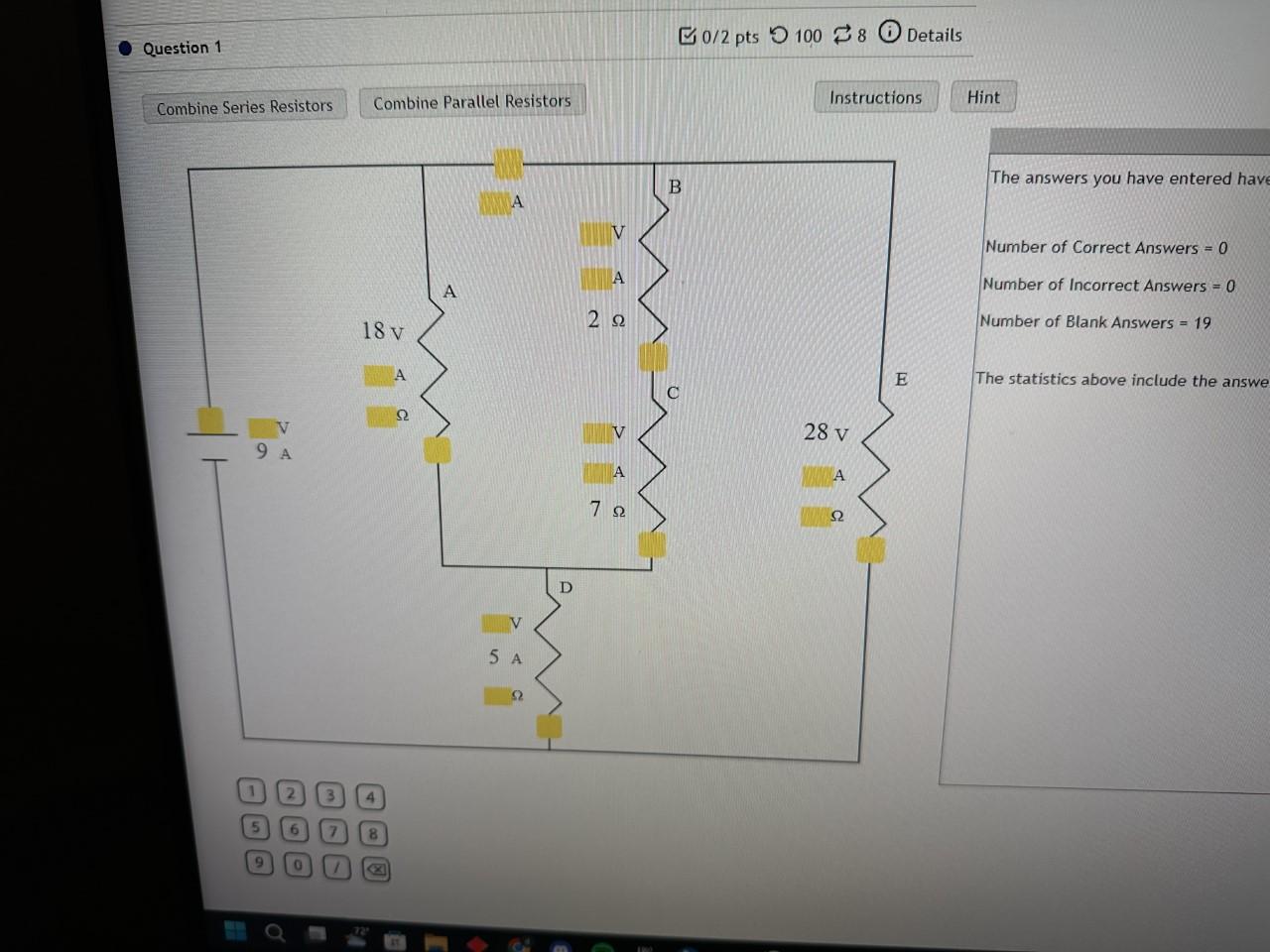 Solved he circuit at left is a puzzle. To completely solve | Chegg.com