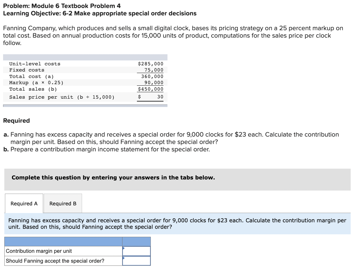 Solved Problem: Module 6 Textbook Problem 4 Learning | Chegg.com