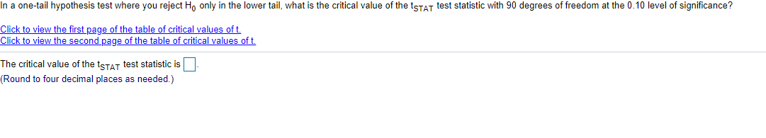 Solved In a one-tail hypothesis test where you reject He | Chegg.com