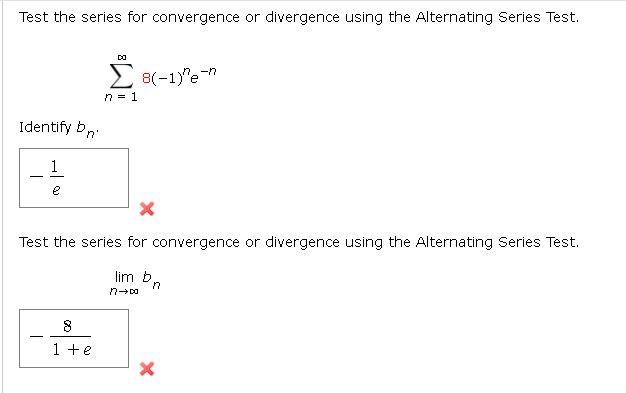 Solved Test the series for convergence or divergence using | Chegg.com