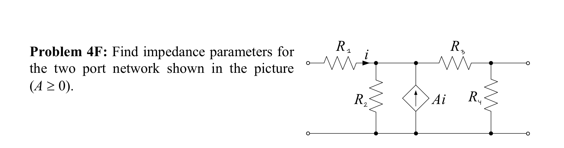 Solved Find impedance parameters for the two port network | Chegg.com