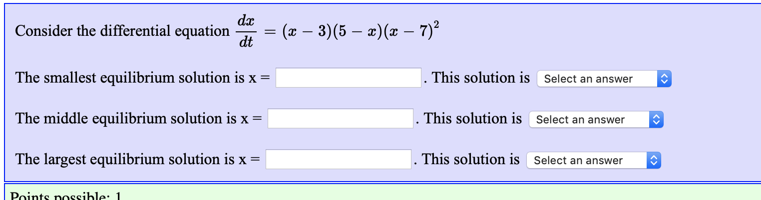 Solved Consider The Differential Equation Dx Dt x 3 5 Chegg solved-consider-the-differential-equation-dx-dt-x-3-5-chegg