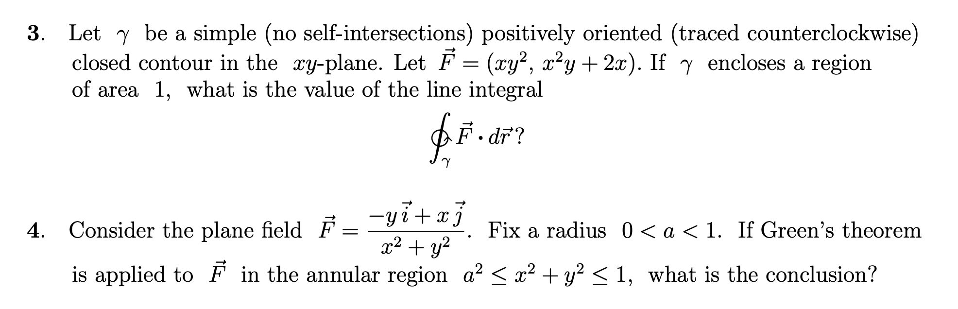 Solved 3. Let y be a simple (no self-intersections) | Chegg.com