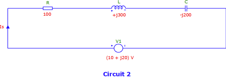 Solved Determine: a) The circuit impedance, Z, in Complex | Chegg.com