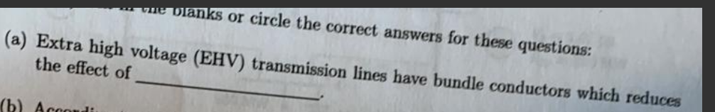Solved he blanks or circle the correct answers for these | Chegg.com