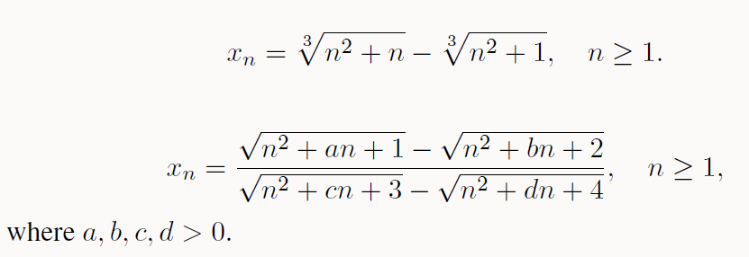 Solved Using theorems on limits, determine the convergence | Chegg.com
