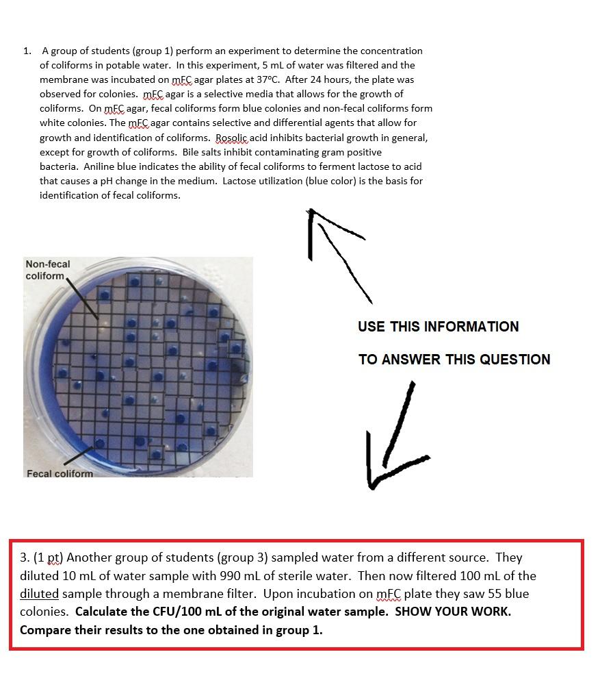 Solved 1. A group of students (group 1) perform an | Chegg.com