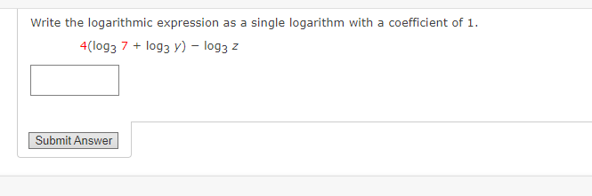Solved Write the logarithmic expression as a single | Chegg.com
