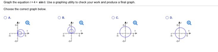 Solved Graph the equation r = 4 + sin theta. Use a graphing | Chegg.com