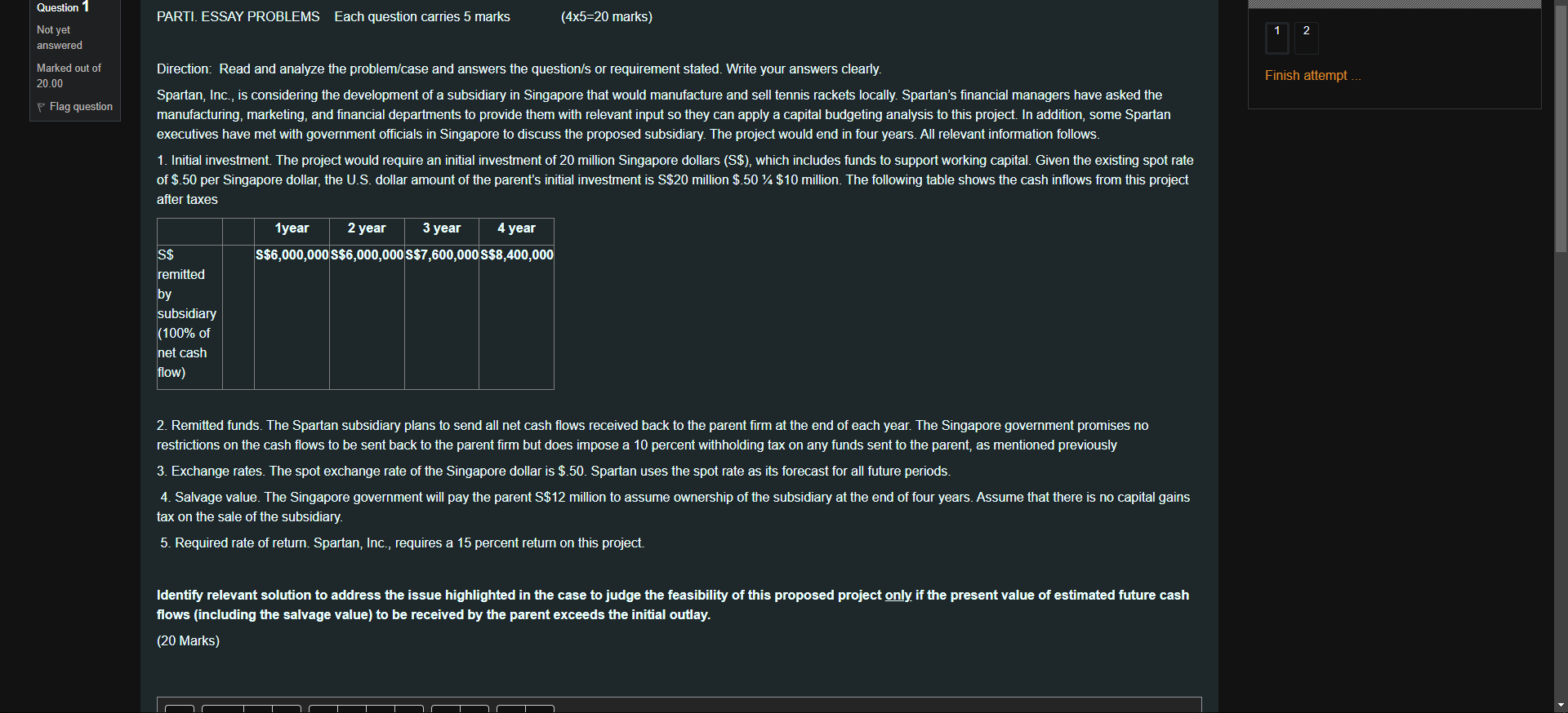 Solved PARTI. ESSAY PROBLEMS Each question carries 5 marks | Chegg.com