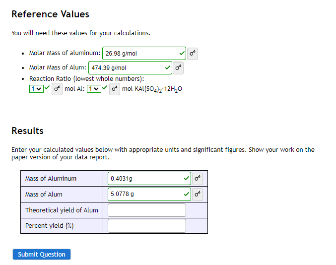 Solved Enter your measured values to the appropriate | Chegg.com