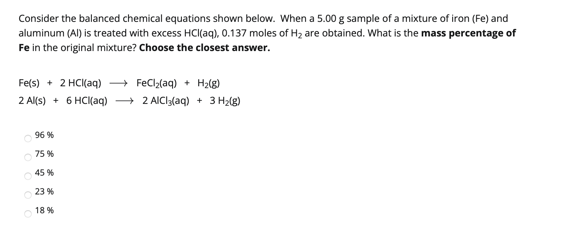 Solved Consider the balanced chemical equations shown below. | Chegg.com