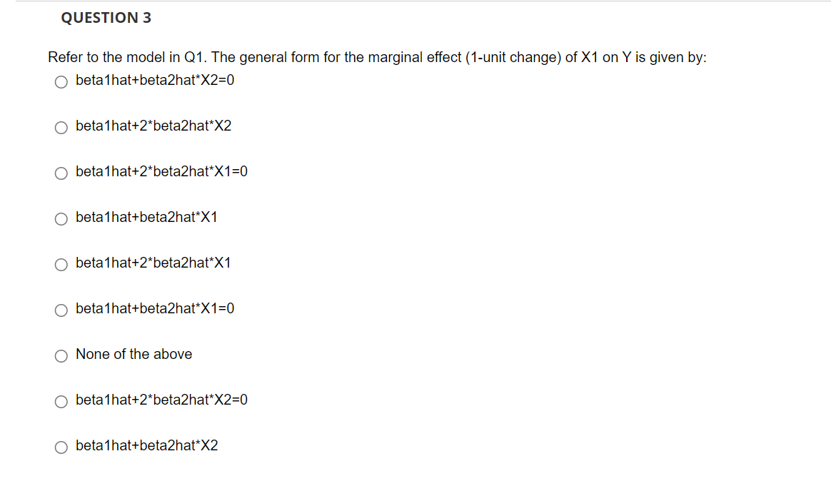 Solved Suppose we have the model: | Chegg.com
