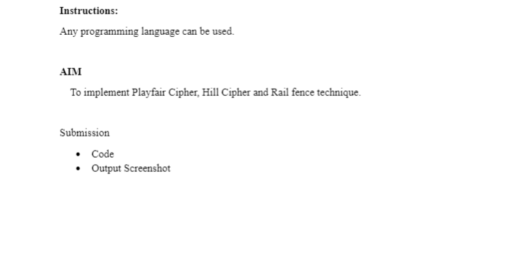 Solved Instructions: Any programming language can be used. | Chegg.com