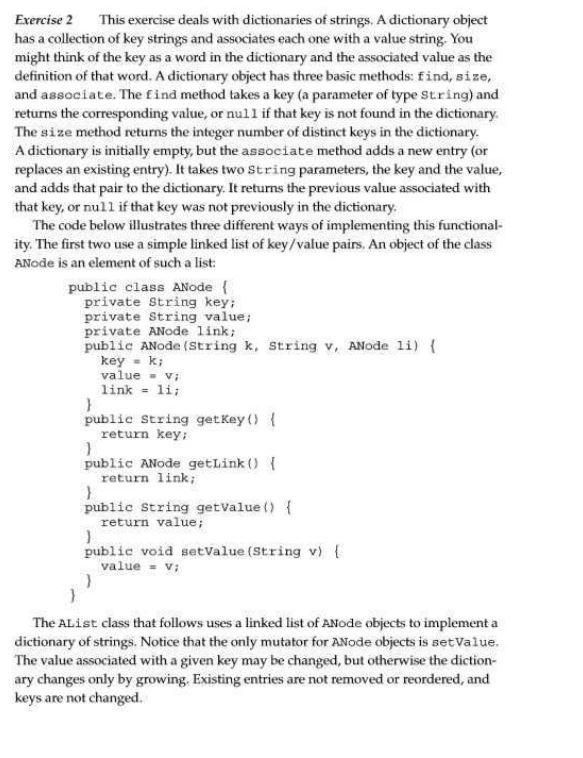 Solved Exercise 2 This exercise deals with dictionaries of | Chegg.com