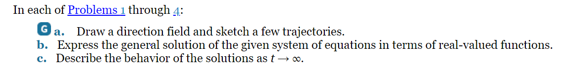 Solved In each of Problems 1 through 4 : G a. Draw a | Chegg.com