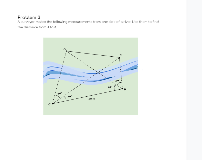 Solved Problem 3 A surveyor makes the following measurements | Chegg.com