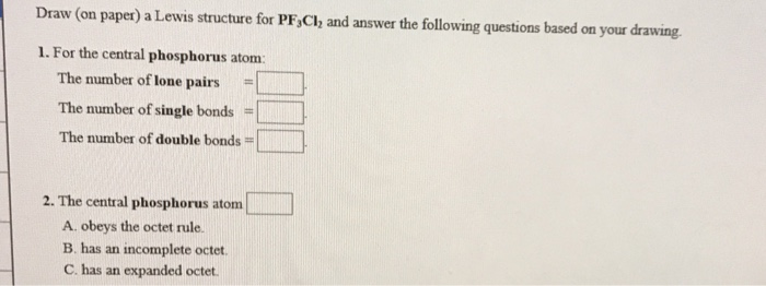 Pf2cl3 Lewis Structure