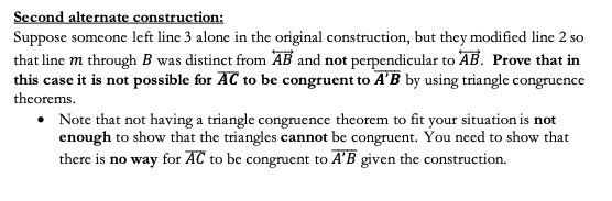 Solved Original construction: 1. Construct a segment AB. 2. | Chegg.com