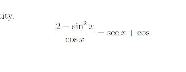 Solved Hii Can someone help me Verify the following | Chegg.com