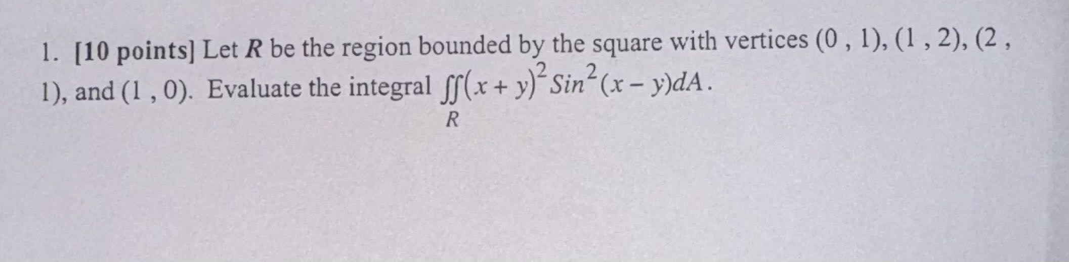 Solved 2. [10 points] Find the volume of the solid bounded | Chegg.com