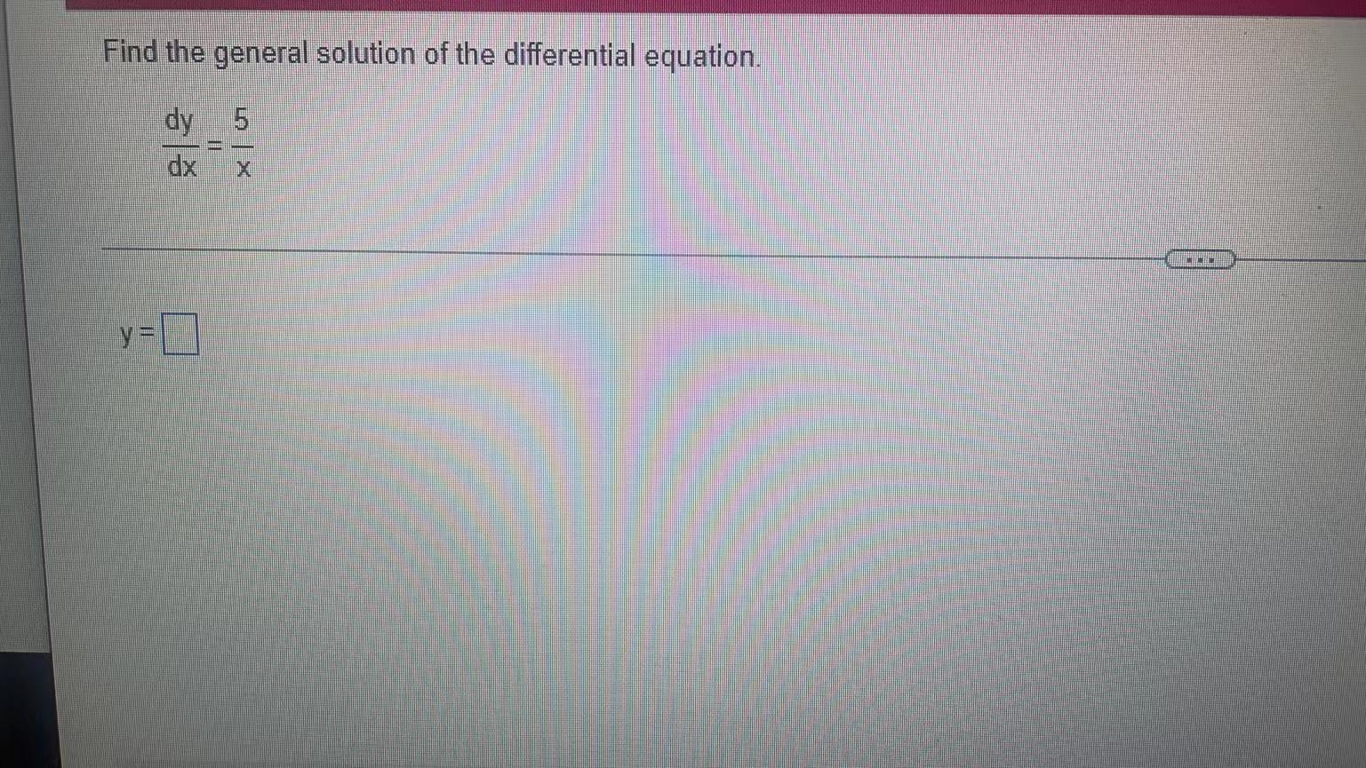 Solved Find the general solution of the differential | Chegg.com