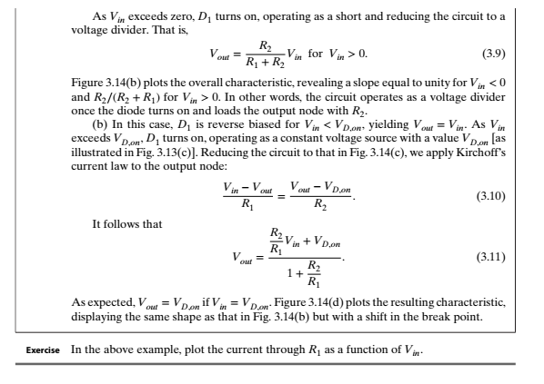 Solved Example Plot the input/output characteristic of the | Chegg.com