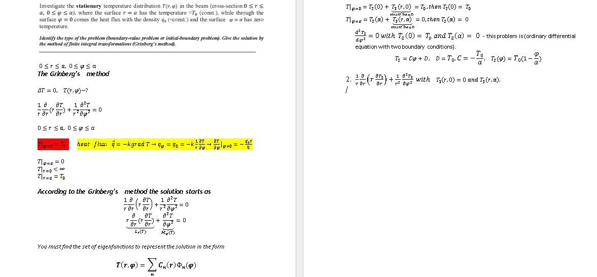 Solved Investigate the stationary temperature distribution | Chegg.com
